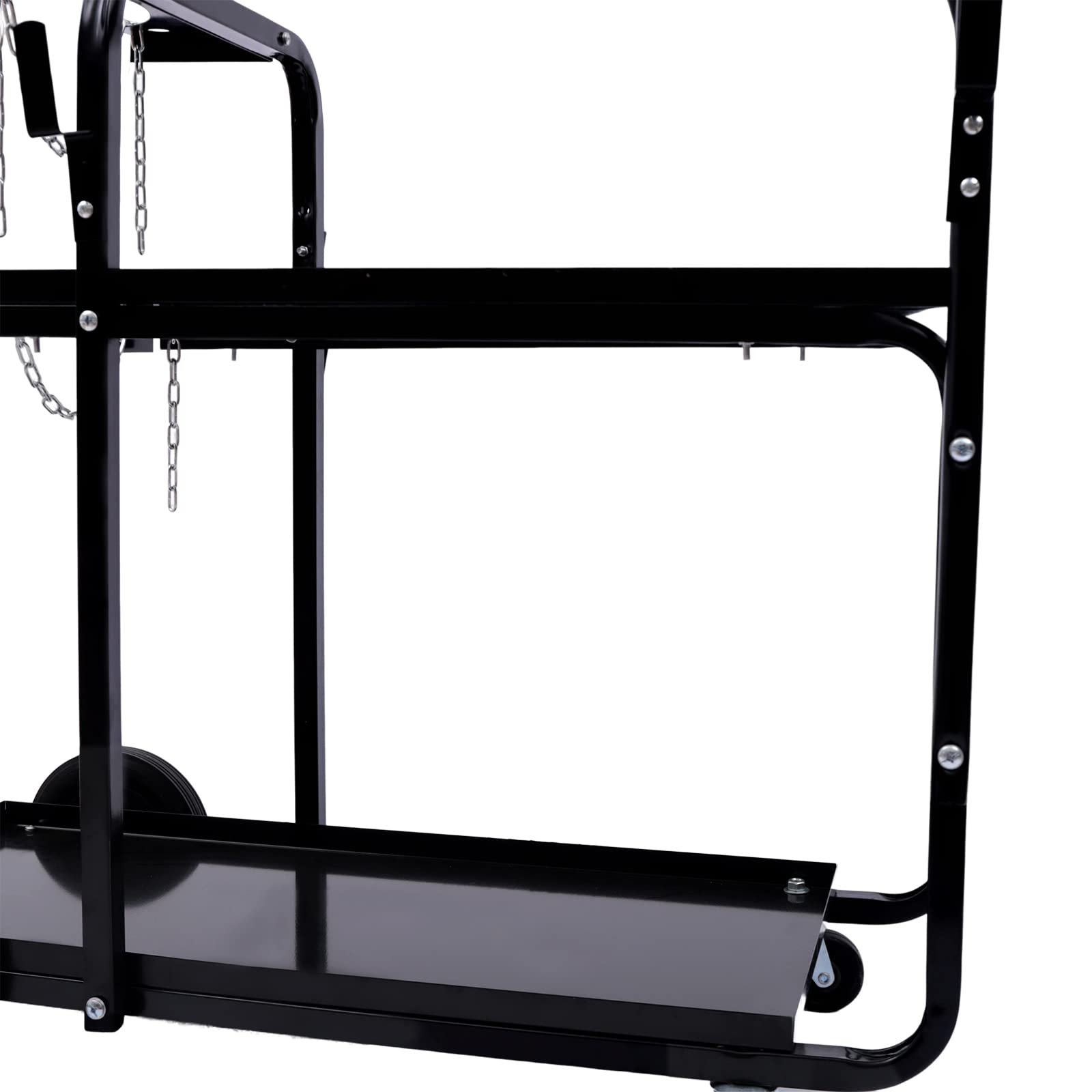 2-Tier Portable Welding Cart Welder Heavy Duty Welding Trolly Cart with 100kg/220lbs High-Load Capacity, Easy to Move Trolley Workshop Organizer for Home Garages Workshops Repair Store