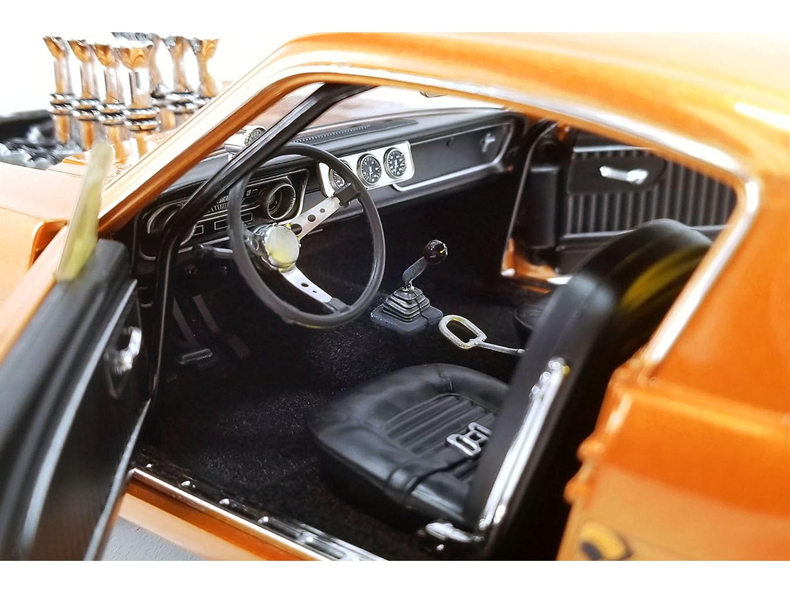 1965 A/FX Orange Metallic Rat Fink Mighty Limited Edition to 1122 Pieces Worldwide 1/18 Diecast Model Car by Acme A1801860