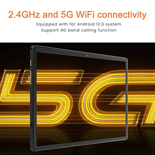 2 in 1 Tablet with Keyboard, 10.1 inch Android 12 Tablet PC, 8+256GB, Octa Core, 8MP+16MP Dual Camera, GPS, Bluetooth, 5G WiFi 4G GSM LTE Tablet with Case (US Plug)
