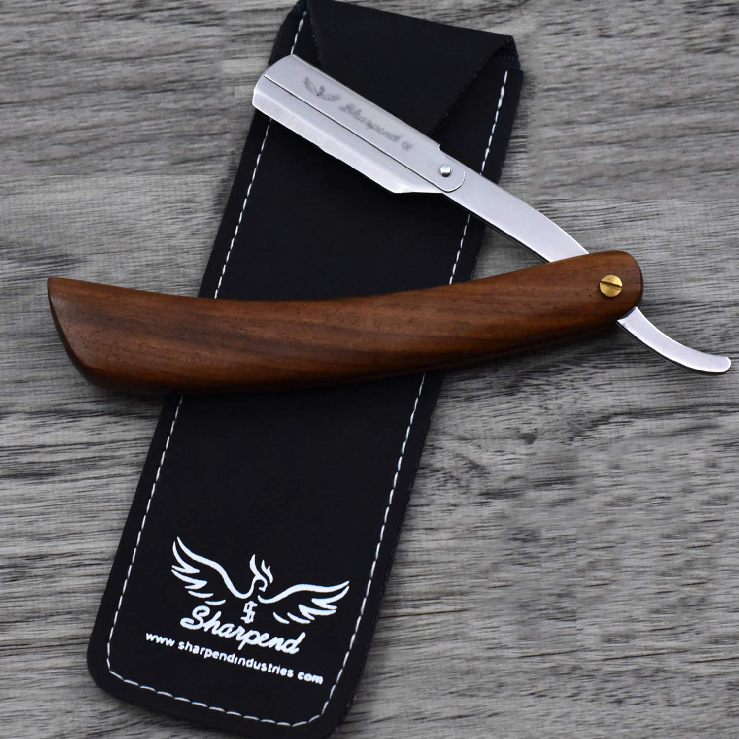 Straight Edge Barber Razor for Close Shave β Professional Barber Razor for Men with 20 Single Edge Blades- Mens Straight Razor Kit, navajas de barber by Sharpend