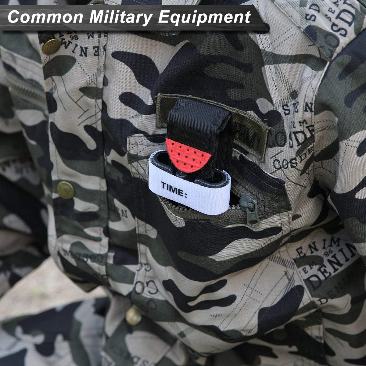 Tourniquet, 3 Pack - The Fastest, Safest, Most Effective Combat Hemostatic Control Single-Handed Application for Military Tactical First Aid Medical Battle Tourniquets