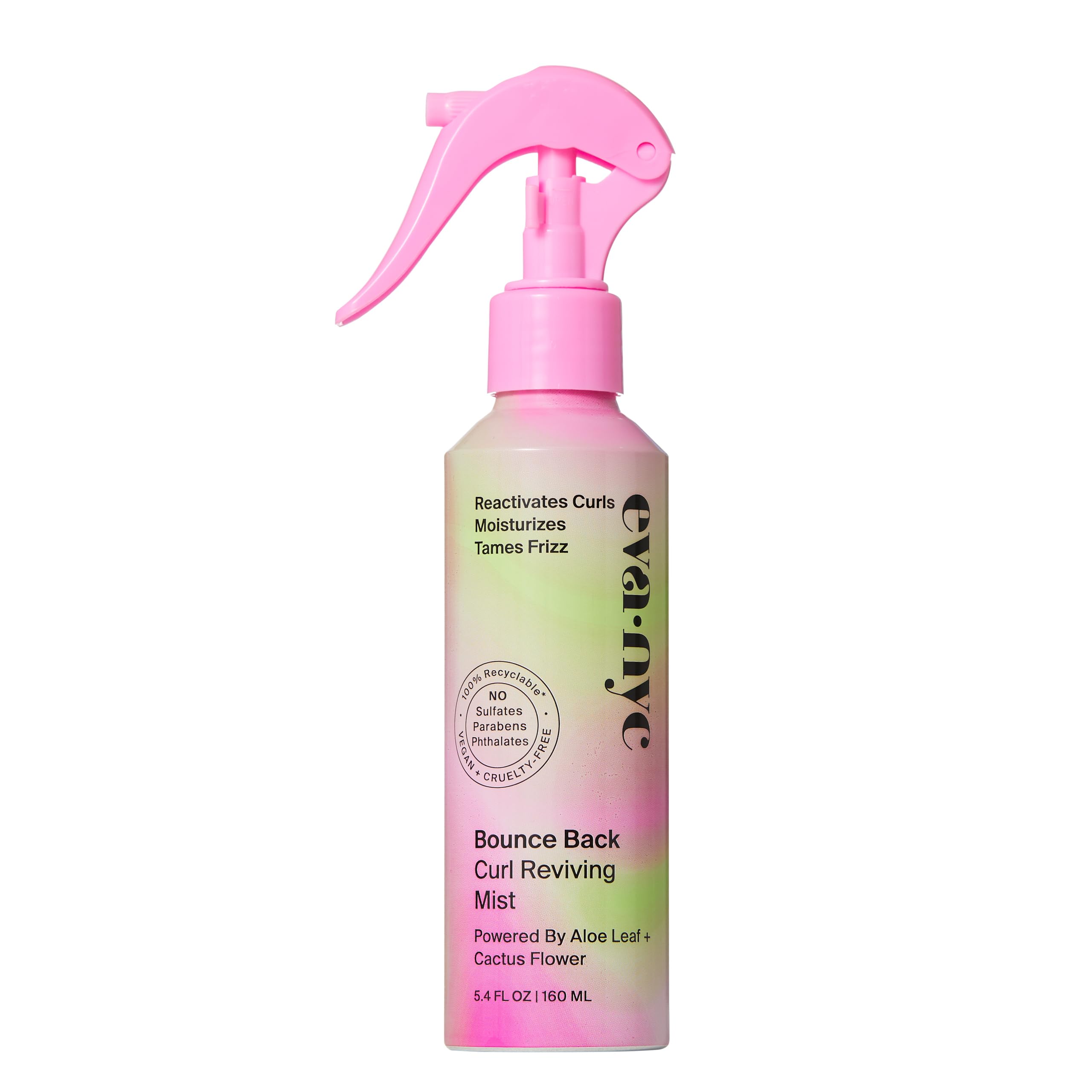 Eva NYC Bounce Back Curl Reviving Hair Mist, Hydrating Refresher with Aloe, GMO-Free Curly Hair Texture Spray, 5.4 fl oz