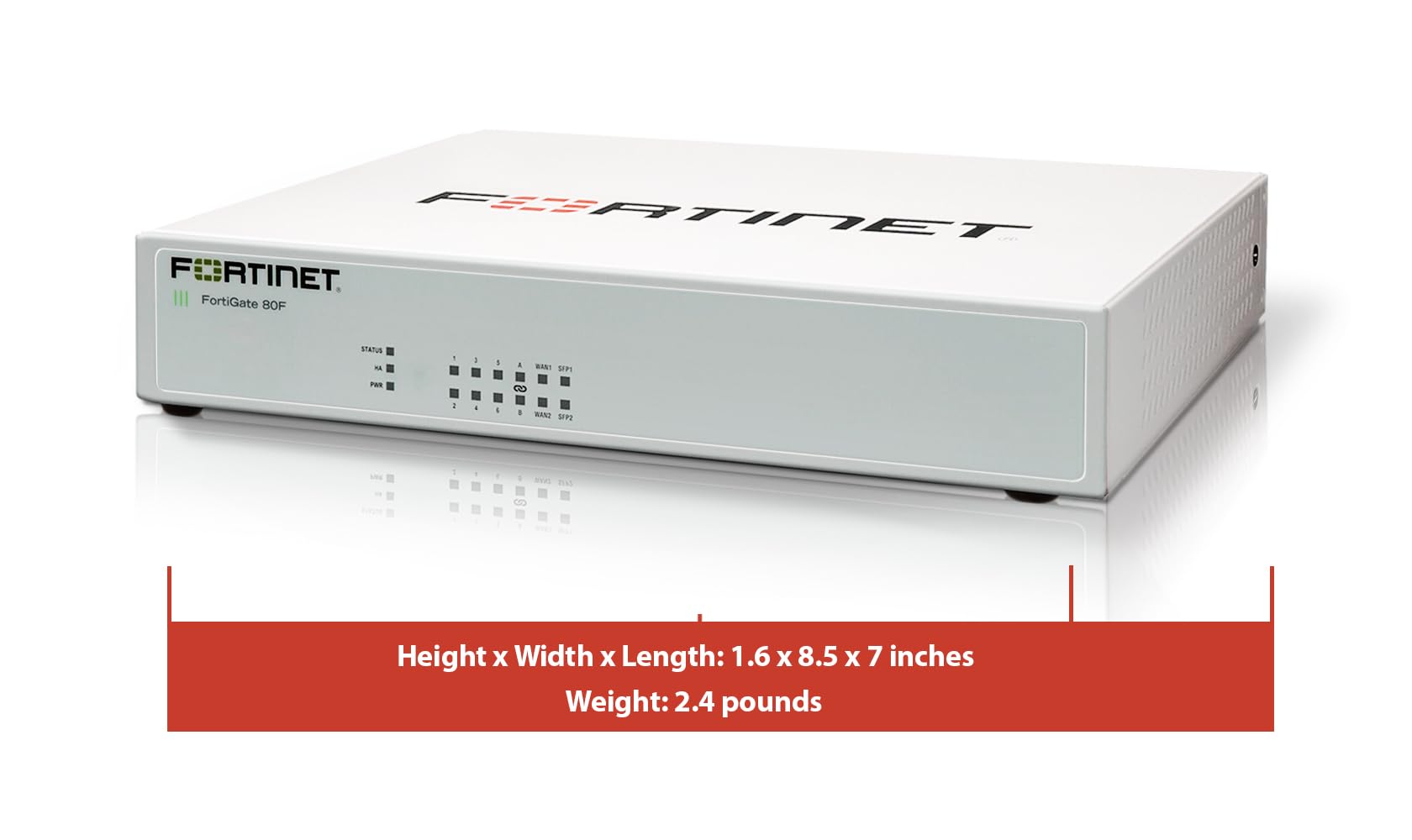 FortiGate-80F Network Security Appliance Plus 1 Year FortiGuard Unified Threat Protection (UTP) and FortiCare Premium (FG-80F-BDL-950-12)