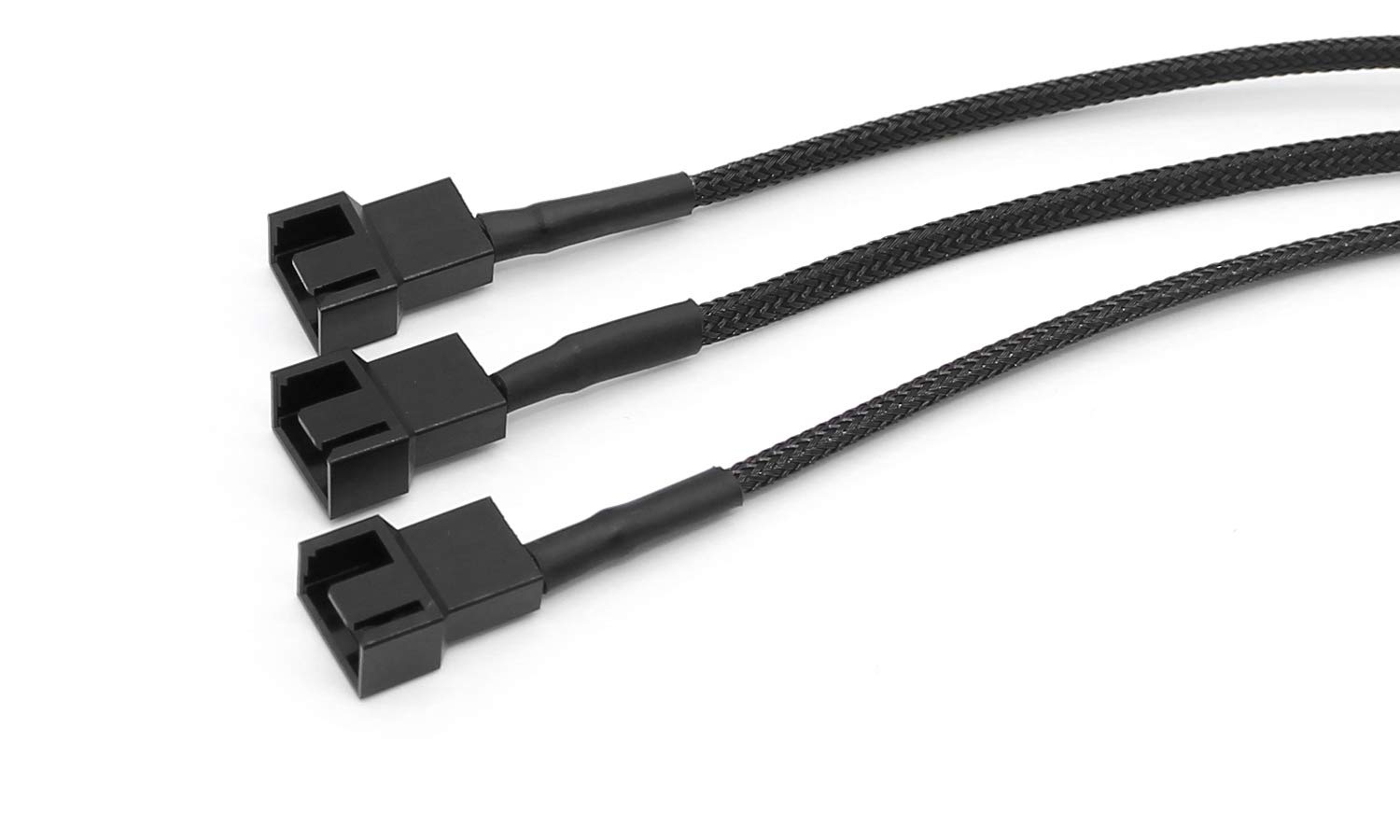 2 Pack Molex to 3 Pin or 4 Pin Fan Adapter Computer PC Case Fan Power Splitter Cable, 10 inch
