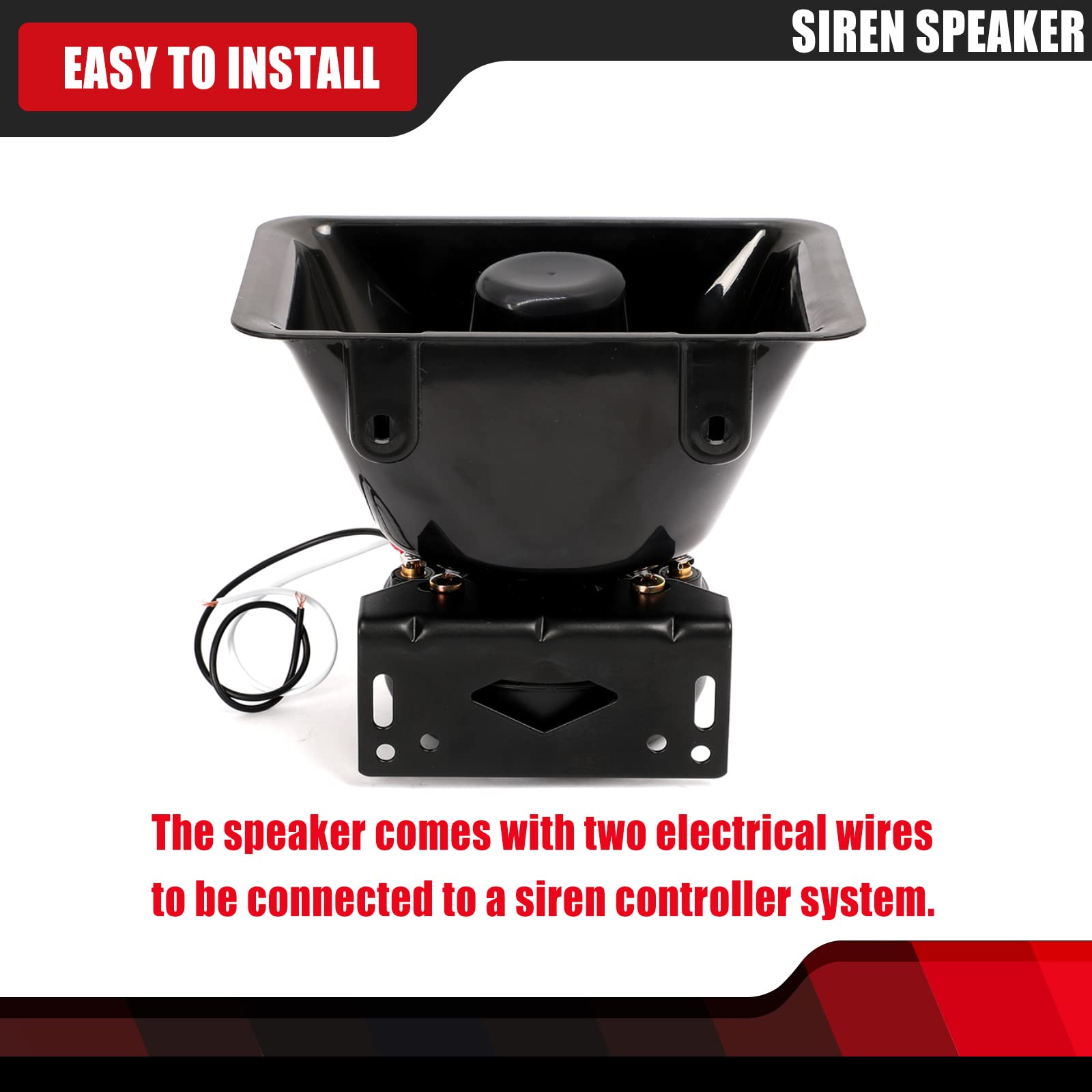 High Performance Siren Speaker Compatible with Any 100-200 Watt 100W 200W