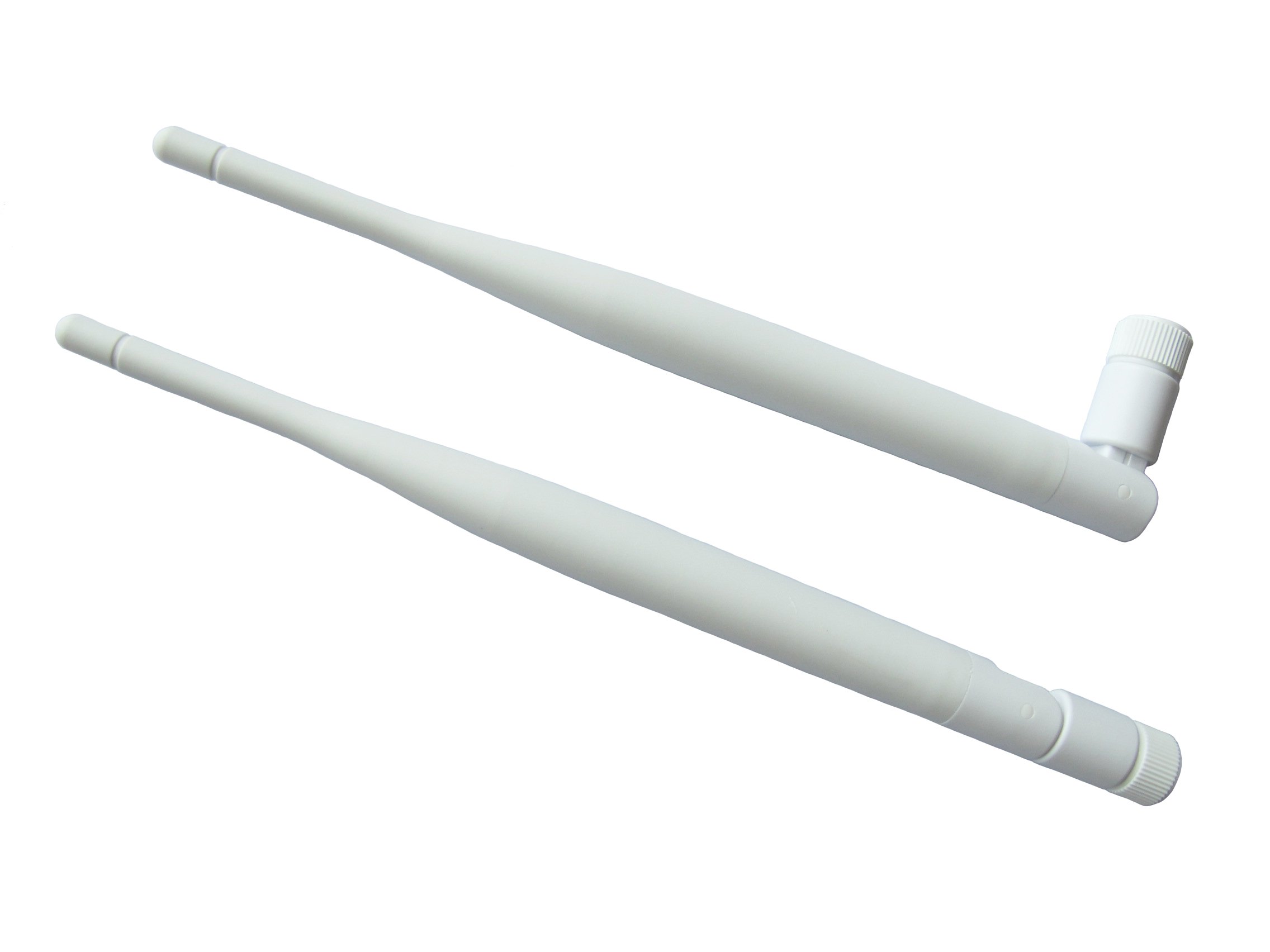 bestkong 2 Pcs 2.4GHz 5dBi Omni WiFi Booster SMA Male Antenna White Color for Wireless Router 8inch 20cm