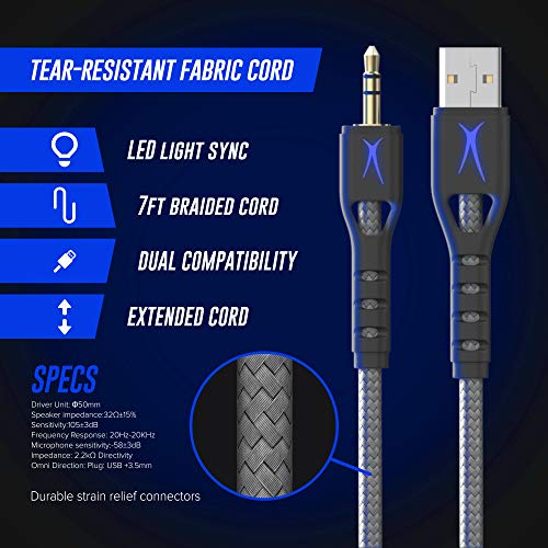 Premier Accessory Group Stereo Headphones, Gaming Headset for Mobile Phones, PC, PS4, and Xbox (AL2000)