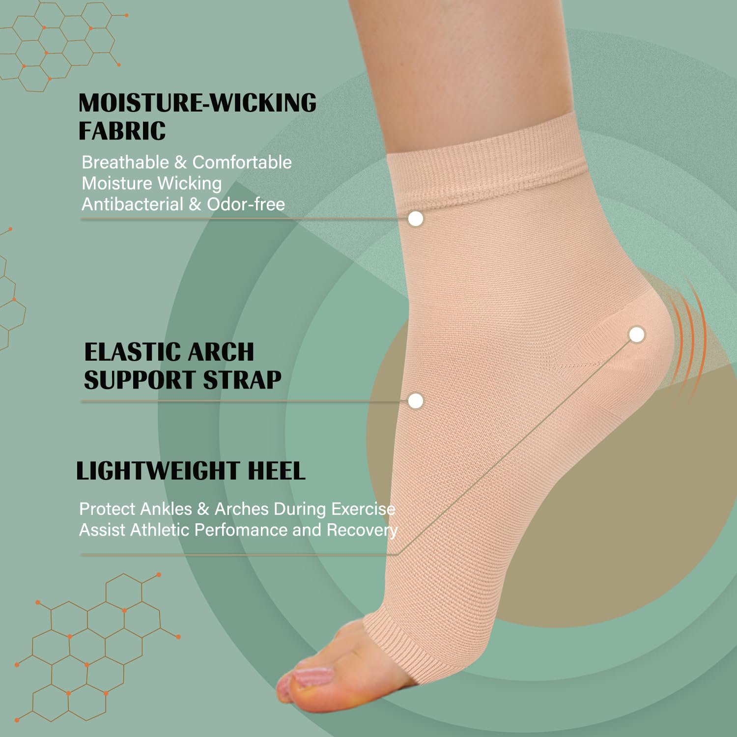 2 Pack Compression Socks for Women Men 8-15 mmHg for Swelling,Plantar Fasciitis,Sprain Black (2 Pack Close Toe), L/XL