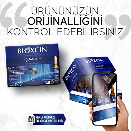 Bioxcin Quantum Hair Serum with Bio Activ Peptides (15x6 ML / 15x0.20 fl oz)