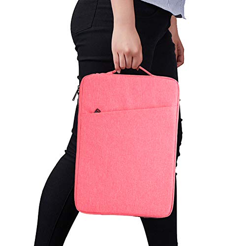 Graphics Drawing Tablet Carrying Case Sleeve for XP-Pen Deco 01 V2, Artist 12 Pro, Huion H610 Pro, Wacom Cintiq Pro 13, VEIKK A30 A50 (Pink)