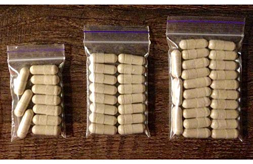 300 Pcs Small Bags for Jewelry - 2 Mil Clear Reclosable Poly Zipper Bags Sizes 1.5" x 2.3", 2" x 2.7", 2.4" x 3" for Pills, Vitamins