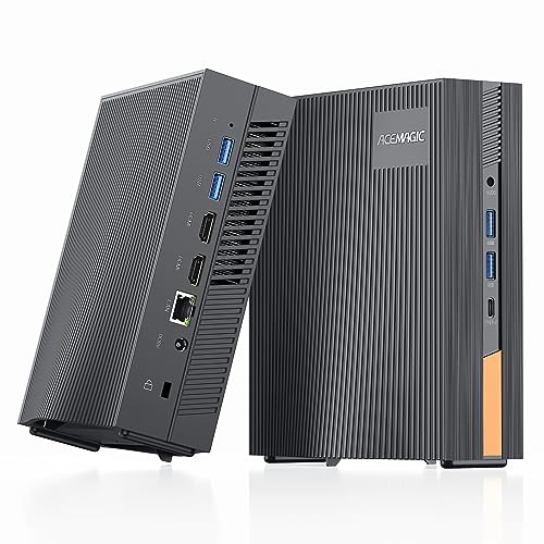 ACEMAGIC Mini PC Intel i7-11800H(8C/16T up to 4.6GHz) 16GB DDR4 512GB SSD, Mini Desktop Computers Support 4K Triple Display/USB3.2/Type C/HDMI/WiFi6/BT5.2, Mini Gaming PC for Office,Business,Home