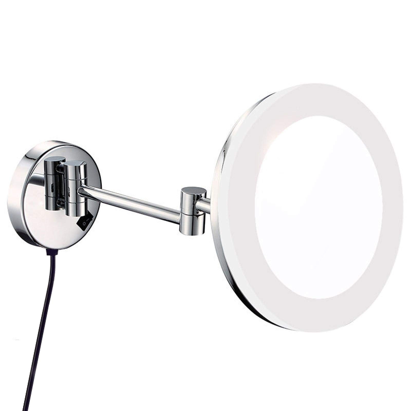 FQYYDD Illuminated Makeup Mirror Wall Hanging Bright Light Makeup Mirror With Led Lights And Zoomed In