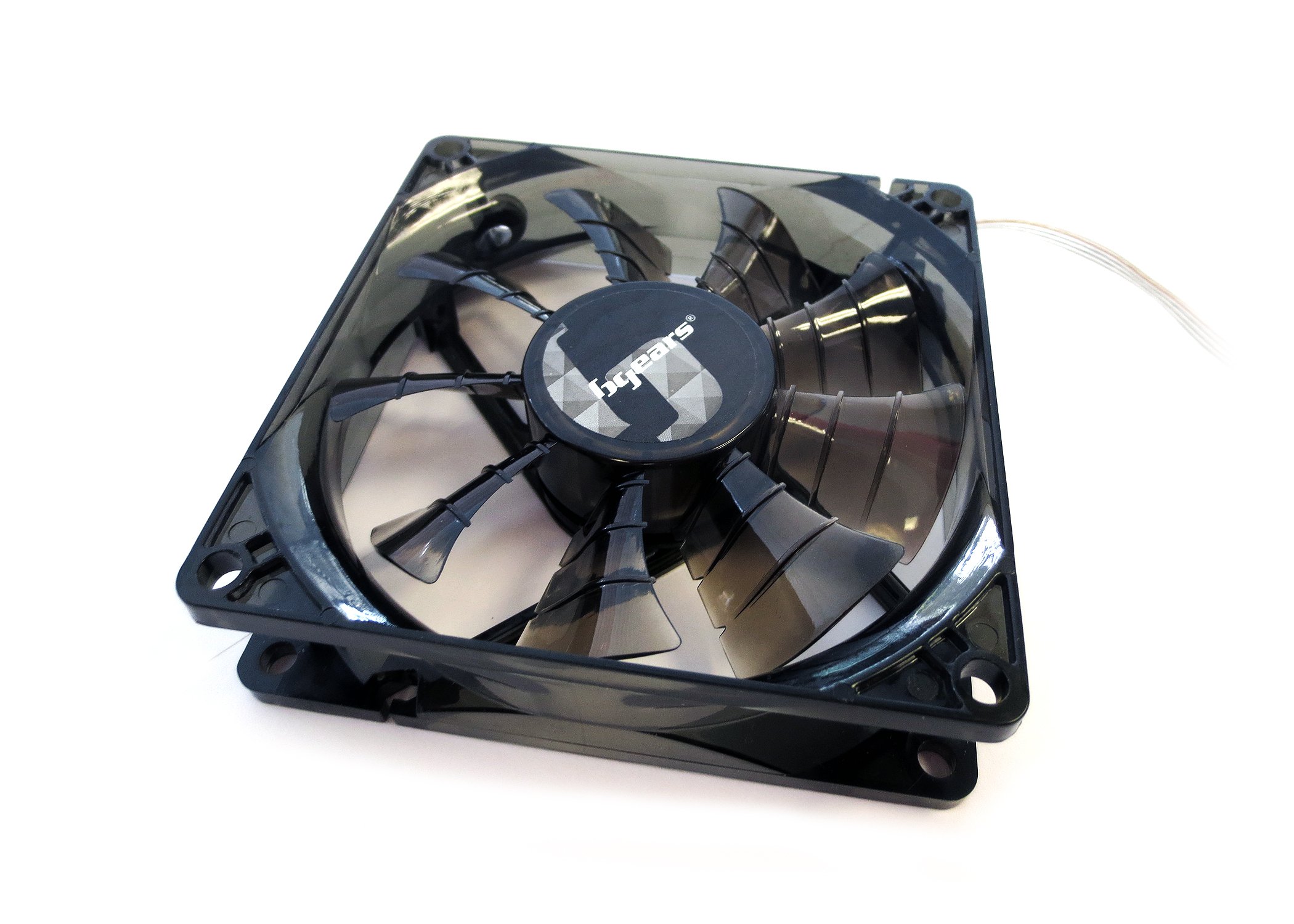 Bgears 90 mm 2 Ball Bearing High Speed High Performance Fan, Translucent Black (b-PWM 90 Black 2ball)