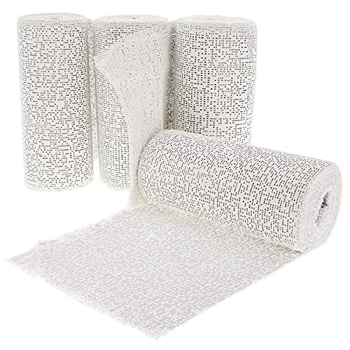4-Pack Cloth Plaster Wrap Rolls for Arts and Crafts Projects, 6 x 180 Inches