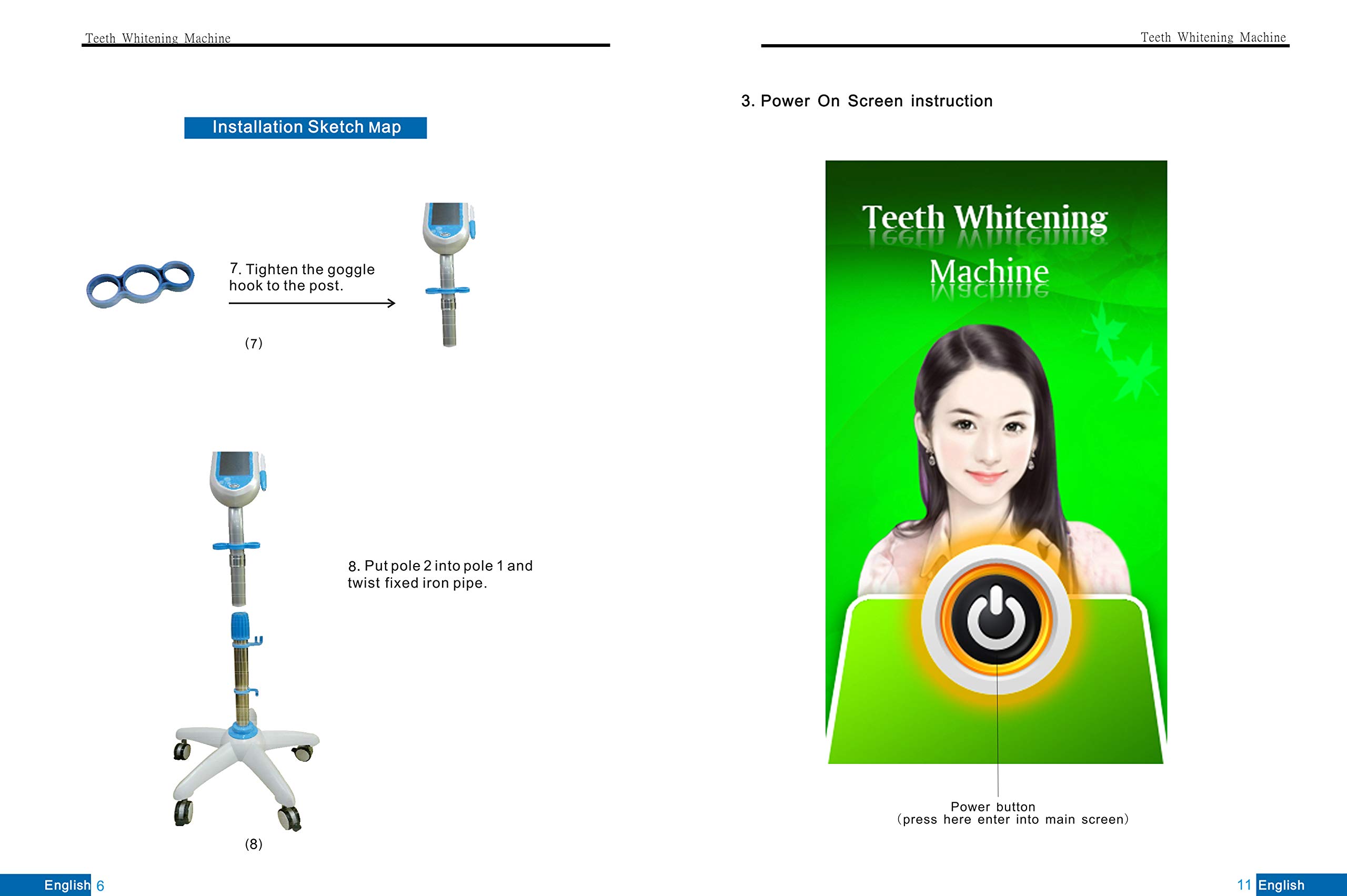 Doc.Royal Accelerator Machine LED Light Floor Mobile Lamp YF-888