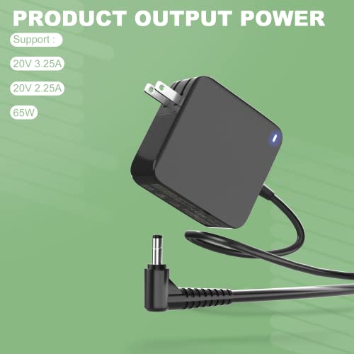 65W AC Charger Power Cord for Lenovo Laptop IdeaPad 3 Flex 5 14 15 14iwl S340 S145 100s 110 310 320 330 330s 510 510s V14 V15 Power Adapter Supply
