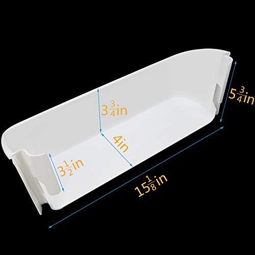 240323001 White Refrigerator Replacement Door Bin Side Shelf for Frigidaire Electrolux, Repalce 240323007, 890954, AP2115741, AH429724, EA429724, PS429724.