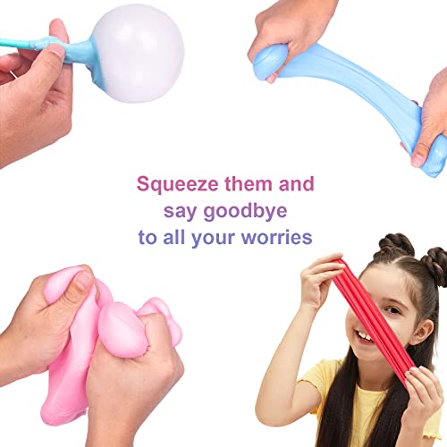 7 Pack Mini Butter Slime Kit for Girls 10-12, with Blue Slime, Lemon Watermelon and Peachybbies Slime Charm etc,DIY Scented Putty Slime for Kids,Soft and Non-Sticky,Cute Stuff Toys