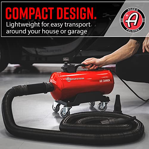 Adam's Air Cannon Car Dryer Blower - Powerful Detailing Wash | Filtered Dryers, Blowers & Blades Safer Than Microfiber Towel Cloth