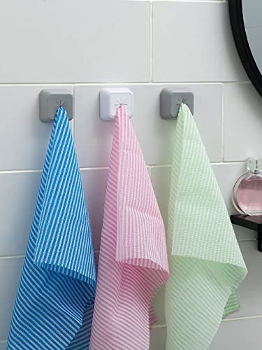 Punch-Free Towel Rack Magnetic Storage Plug Kitchen Towel Storage Rack Bathroom Towel Plug Rack (Storage Rack Grey-B)