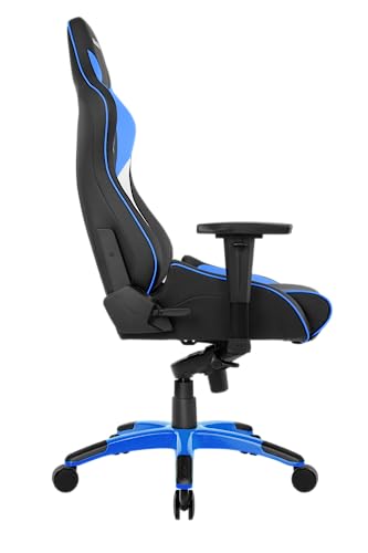 AKRacing Masters Series Pro Luxury XL Gaming Chair with High Backrest, Recliner, Swivel, Tilt, 4D Armrests, Rocker & Seat Height Adjustment Mechanisms, 5/10 Warranty,Blue - AK-PRO-BL