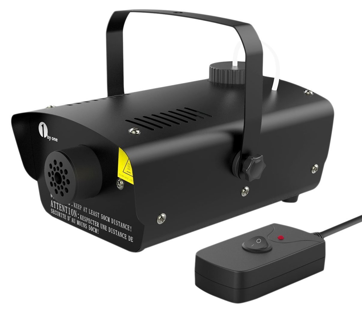 1byone Fog Machine with Wired Remote Control, 400-Watt Smoke Machine for Halloween,Christmas, Weddings, Parties & Holidays,O00QL-0041 (Black)
