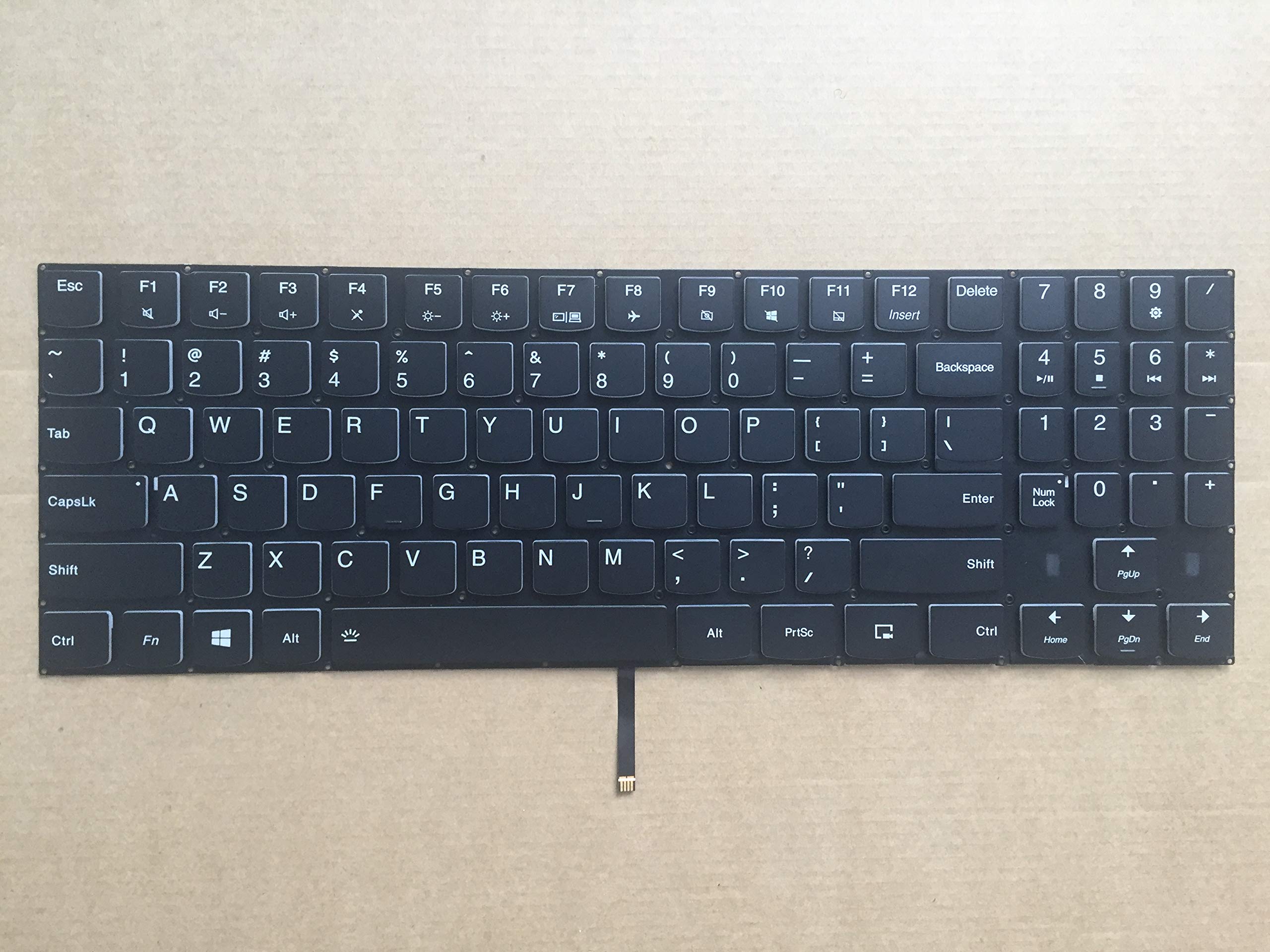 Original New for Lenovo Legion Y540-17IRH (Machine Type 81Q4) Y540-17IRH-PAG0 (Machine Type 81T3) US Black Backlit Gaming Laptop Keyboard White Word