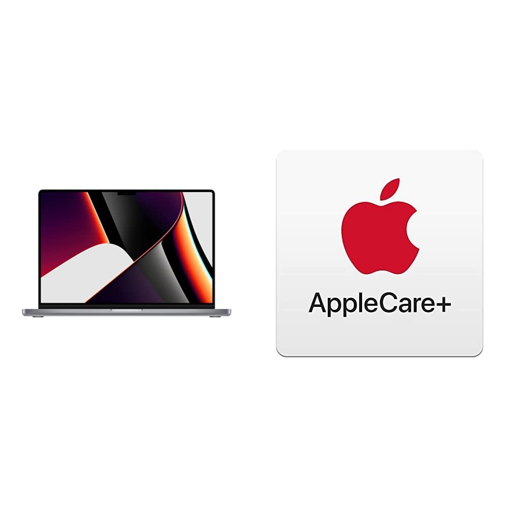 2021 Apple MacBook Pro (16-inch, Apple M1 Pro chip with 10‑core CPU and 16‑core GPU, 16GB RAM, 1TB SSD) - Space Gray AppleCare+ for 16-inch MacBook Pro (M1)