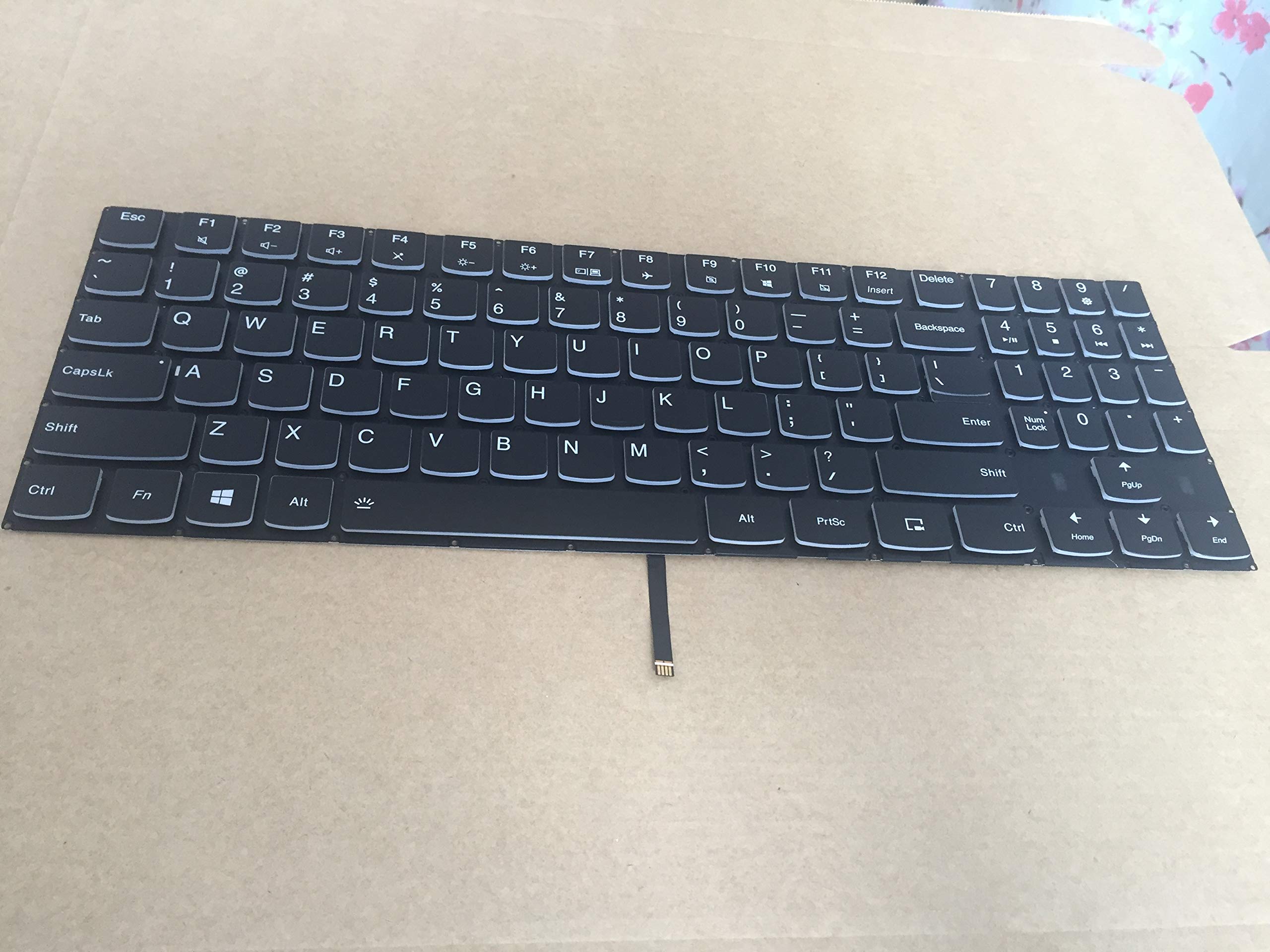 Original New for Lenovo Legion Y545 15.6" US Black Backlit Gaming Laptop Keyboard White Word