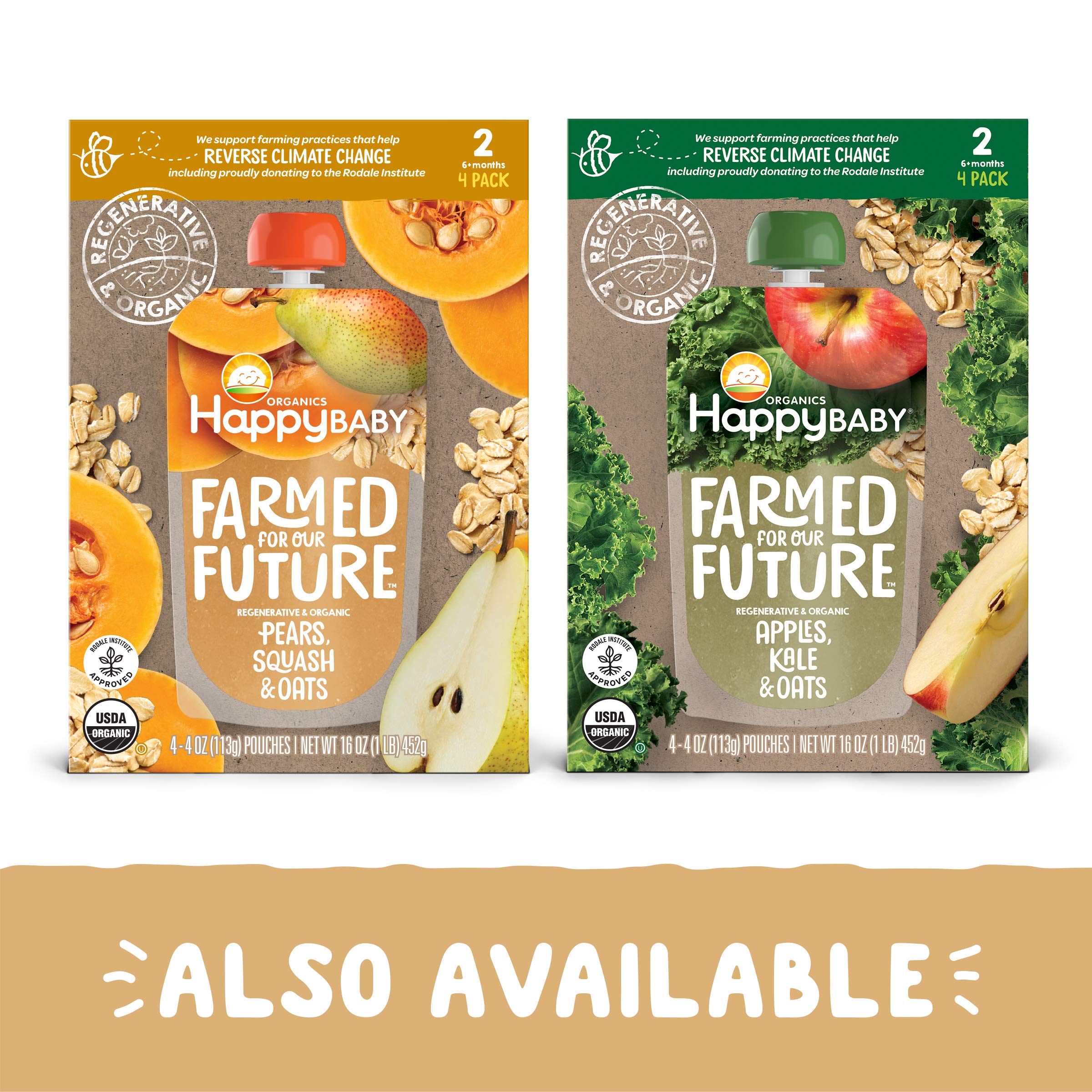 Happy Baby Organics Nutty Blends, Apple & Walnut Butter, 3 Ounce (Pack of 8)