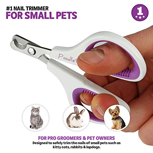 Cat Nail Clipper, Dog Nail Trimmers โ Pet Claw Scissors for Cats, Dogs, Rabbits & Small Animals โ Sharp Stainless Steel Professional Grooming Tool - Gentle Yet Effective