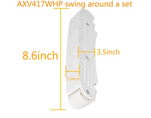 2023 ππ₯ππ§πππ AXV417WHP Pool Cleaner Pod Swing Kit,AXV604WHP Front and Rear Bezels, White AXV414P Pod Shoes Compatible with Hayward Navigator Pool Vac Ultra Pool Cleaner Parts