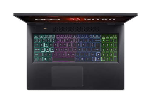 Acer Nitro 17 Gaming Laptop | AMD Ryzen 7 7840HS Octa-Core CPU | NVIDIA GeForce RTX 4050 Laptop GPU | 17.3" FHD 165Hz IPS Display | 16GB DDR5 | 1TB Gen 4 SSD | Wi-Fi 6E | RGB Backlit KB | AN17-41-R6L9