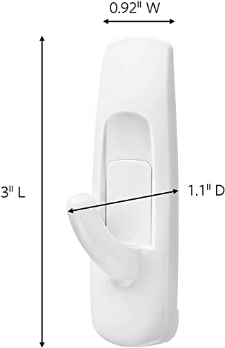 Command Wall Hooks Bundle - Command Small Wire Toggle Hooks 16 Hooks with Medium Utility Hooks 9 Wall Hooks, Command Strips Included