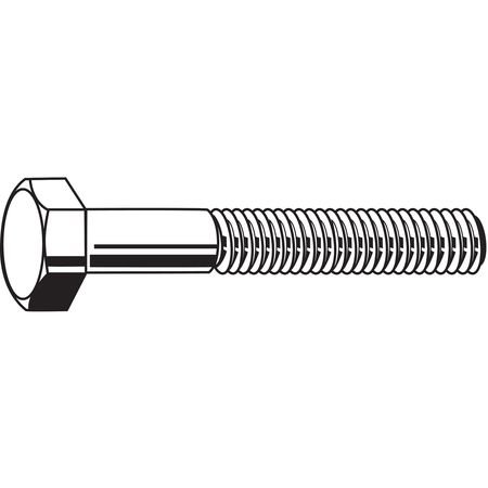 9/16"-18 x 4" Grade 8 Zinc Yellow UNF (Fine) Hex Head Cap Screws, 5 pk.
