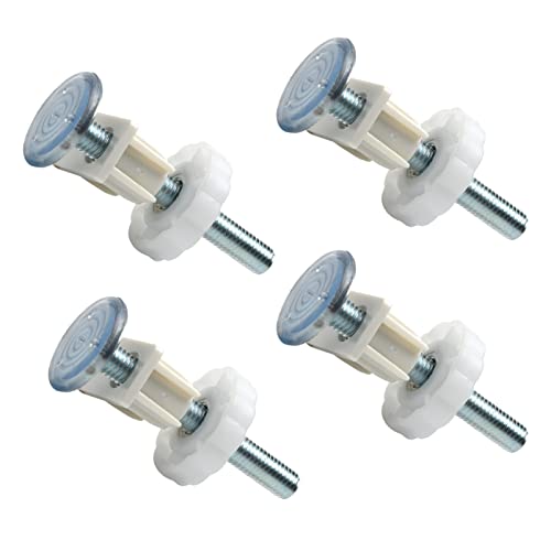 CALIDAKA 4 Pack 10MM Baby Gate Threaded Spindle Rod, M10 Spindle Rods Gate Spindle Rods Accessory Pressure Gate Replacement Parts Screw Mounted Bolts Kit for Gate/Stair Railing Safety Gate