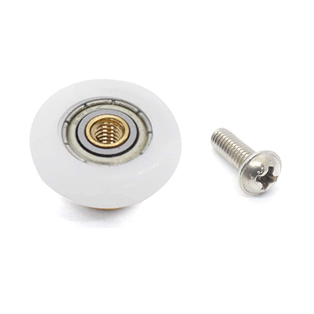 4pcs x Shower Door Rollers,Roller Diameter 19/23/25mm for The Bathroom Pan Glass Sliding Door Pulleys/Runners/Wheels (23mm)