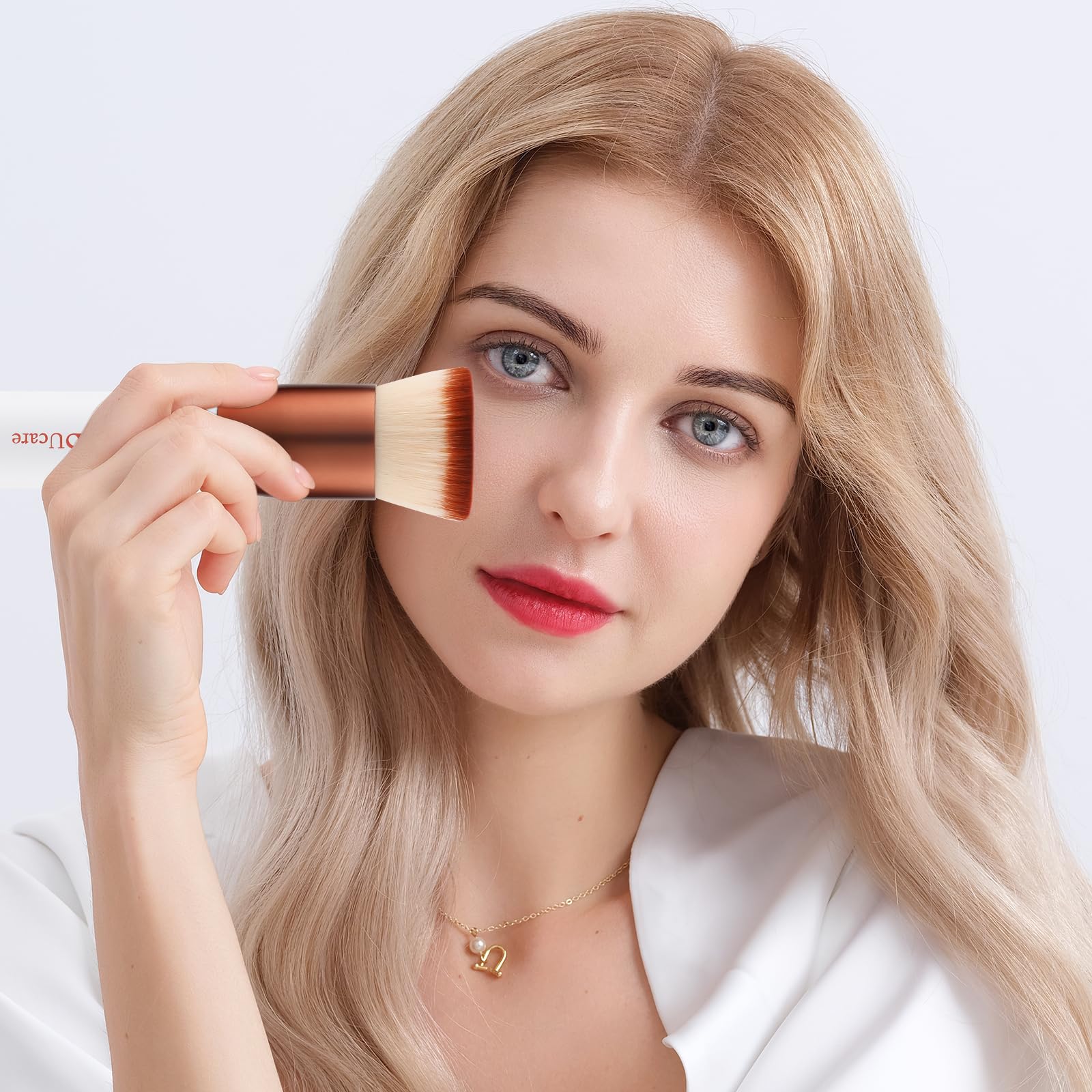DUcare Foundation Brush Makeup Sponges Flat Top Kabuki Brush for Blending Liquid, Cream or Flawless Powder Cosmetics