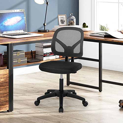 Computer Ergonomic Chair, Heavy Duty Metal Base Desk Chairs, Executive Adjustable Swivel Rolling Chair with Arms Lumbar Support Task Home Office Chair for Women, Men (Black, Set of 2)
