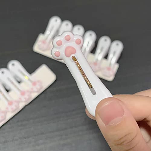 24Pcs Plastic Clothes Clip Cute Cat Claw Clothes Clip, Cute Cat Claw Pattern, Fixing Clip, Clothes Pin, Seamless Clothes Nail, Bag Clip, Food Packaging Clip (Pink)