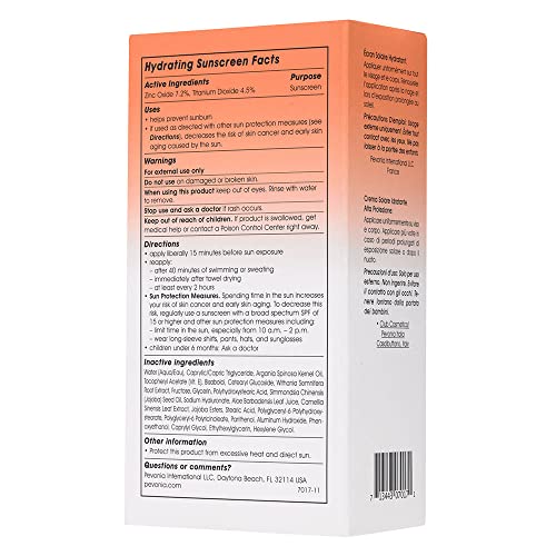 PEVONIA Hydrating Sunscreen Broad Spectrum SPF 40 UVA/UVB + Bluelight Shield, 5 g.