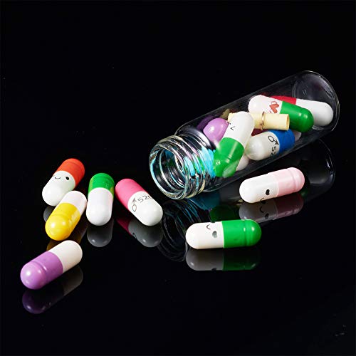 BENECREAT 20 Pack 15ml/0.5oz Glass Bottles Sample Vials with Screwed Aluminum Caps for Wishing Message Bottle, Sample Liquid, Arts & Crafts, Wedding Favors Decorations