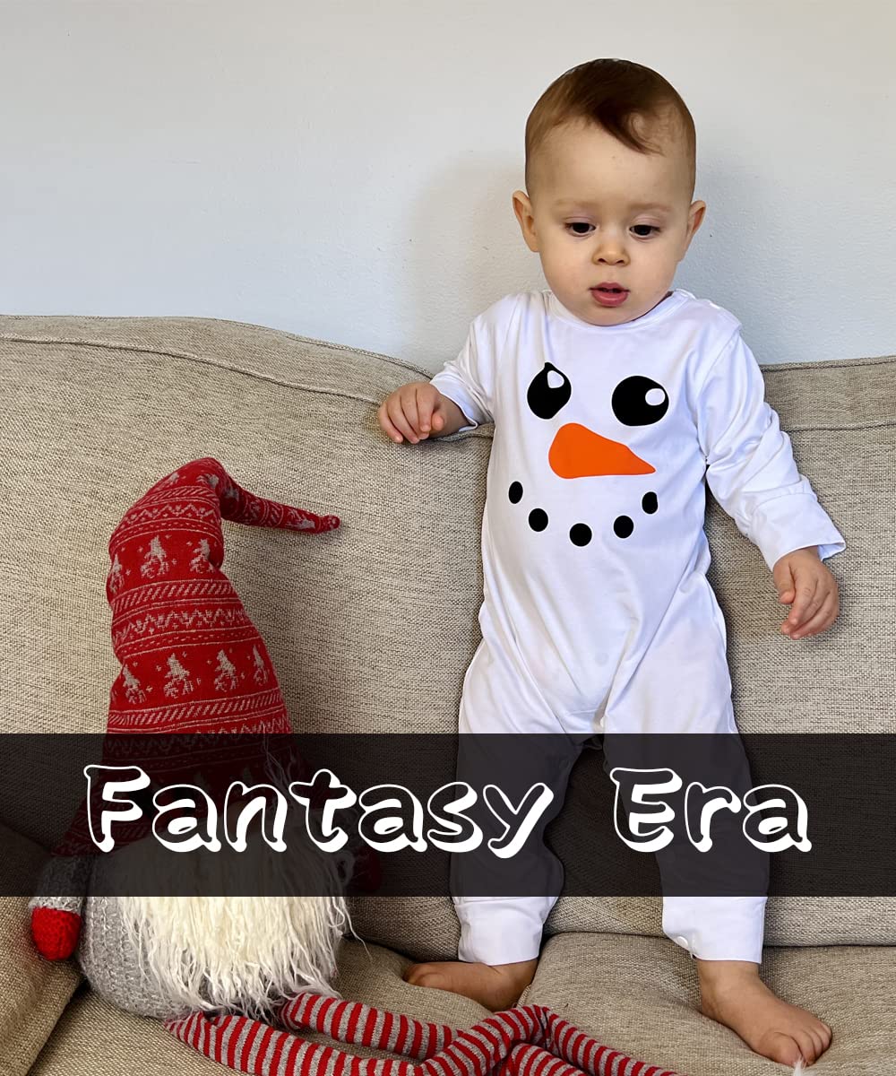 Fantasy Era Baby Olaf Costume, Baby Snowman Costume, Infant Christmas Romper Onesie(6-12 Months)