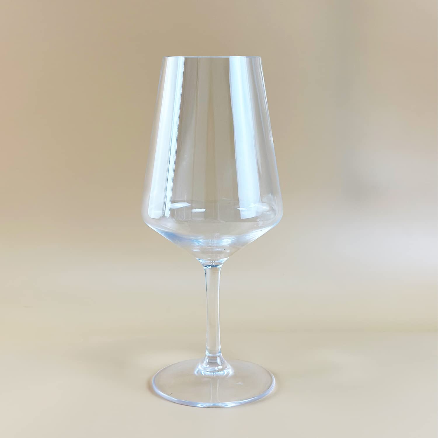 20-ounce Unbreakable Wine Glasses-Plastic Stem Wine Glasses, set of 6-All Purpose,Red or White Wine Glass,Dishwasher Safe,BPA Free