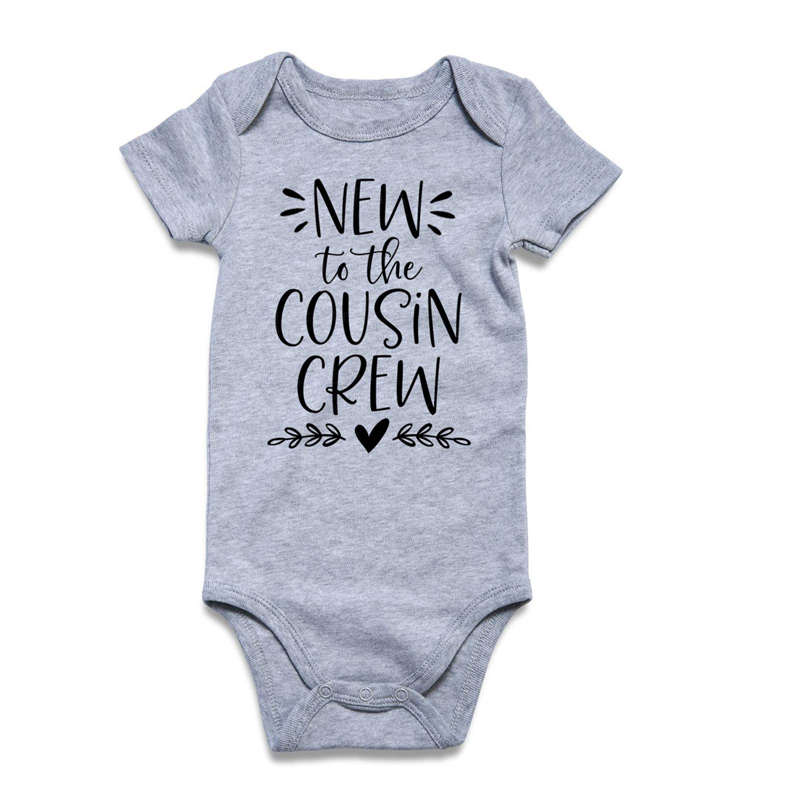 Vieille Newborn Baby Cousin Crew Clothes Bodysuit Girl Cotton Short Sleeve for Infant Unisex Boy Outfits Jumpsuits 0-3 Months