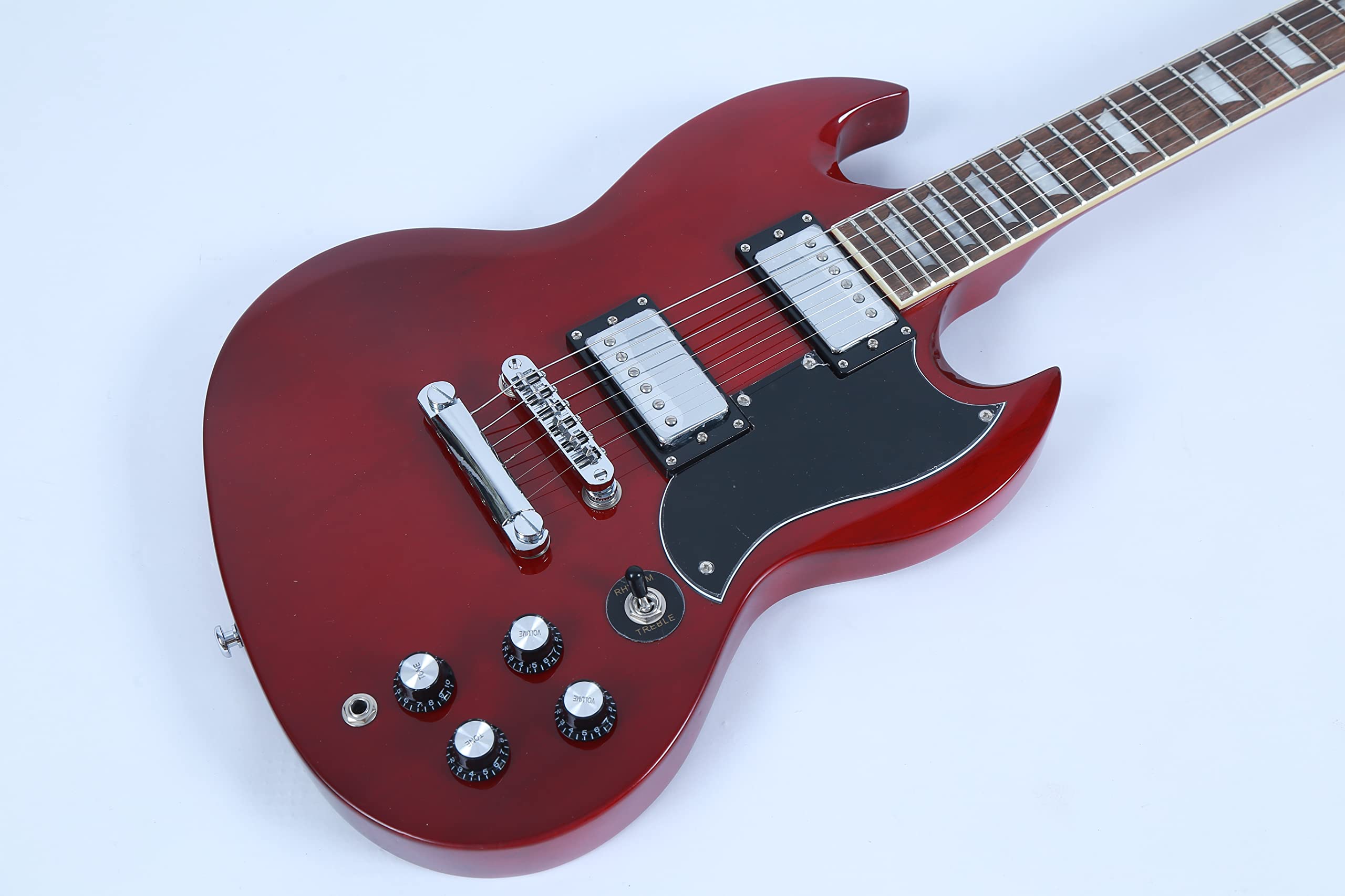 Bad Cat Instruments Electric Guitar, 6 String Double Cut Electric Guitar, Solid Mahogany Body and Neck, Rosewood Fingerboard, Right Hand, DC-340 Series