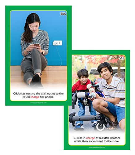 Super Duper Publications | Photo Multiple Meanings Super Fun Deck | Expand Vocabulary and Learn Definitions of English Words