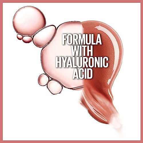 Maybelline Lifter Gloss, Hydrating Lip Gloss with Hyaluronic Acid, High Shine for Plumper Looking Lips, Ruby, Berry Neutral, 0.18 Ounce