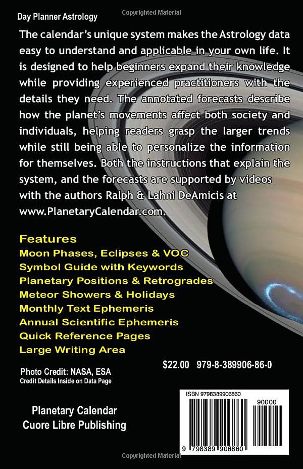 2024 Astrology Day Planner from Planetary Calendar.: A Uniquely Intuitive System with Astrology Forecasts